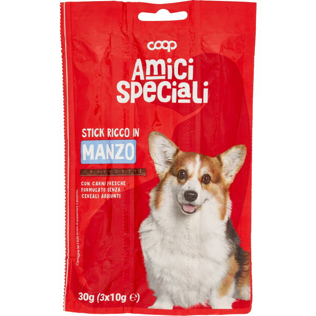 Snack per cani stick al manzo x3 COOP - AMICI SPECIALI 3 X 10 G - Coop Shop