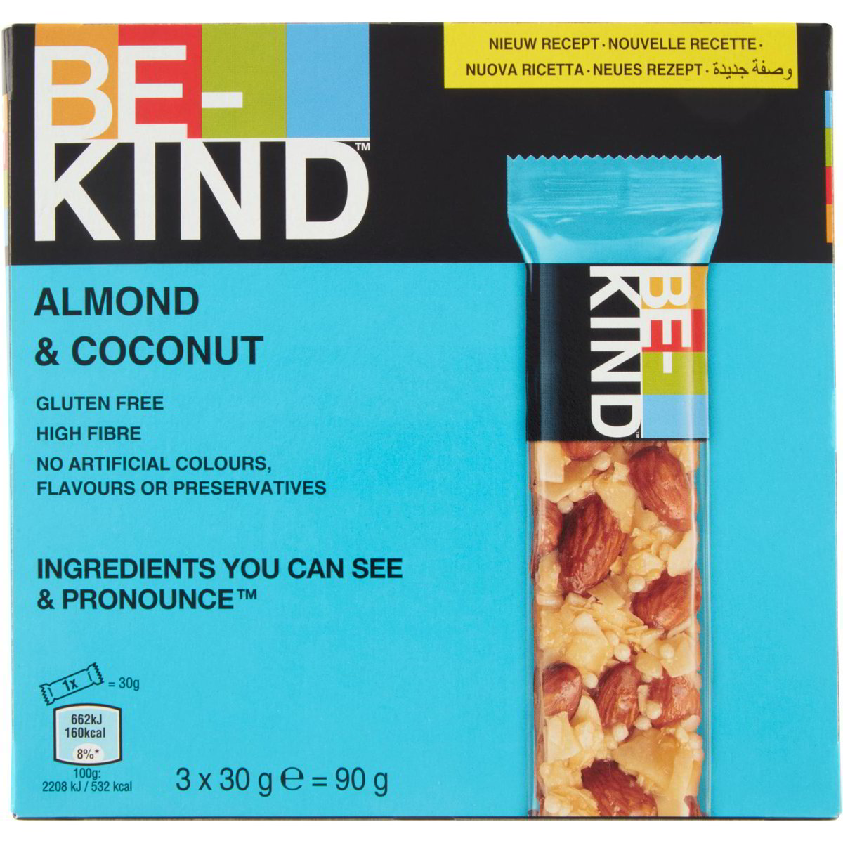 Barrette mandorle e cocco BE-KIND 3 X 30 G - Coop Shop