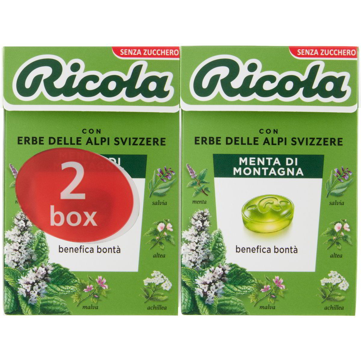 Caramelle alla menta di montagna RICOLA 2 X 50 G - Coop Shop