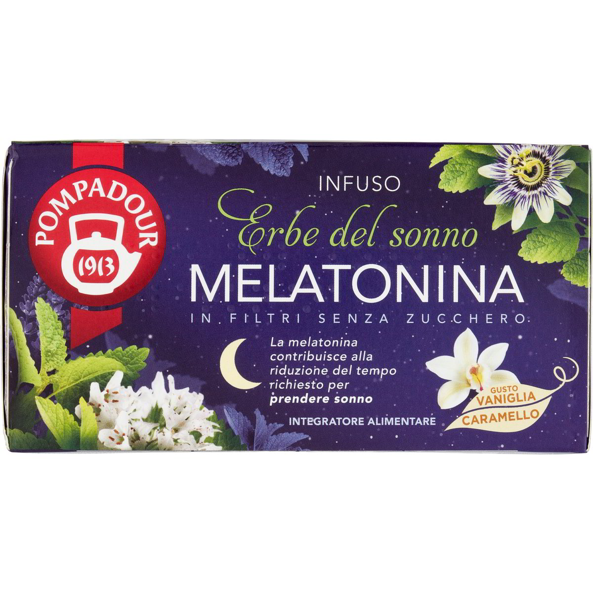 Infuso vaniglia/caramello melatonina erbe sonno POMPADOUR 36 G - Coop Shop