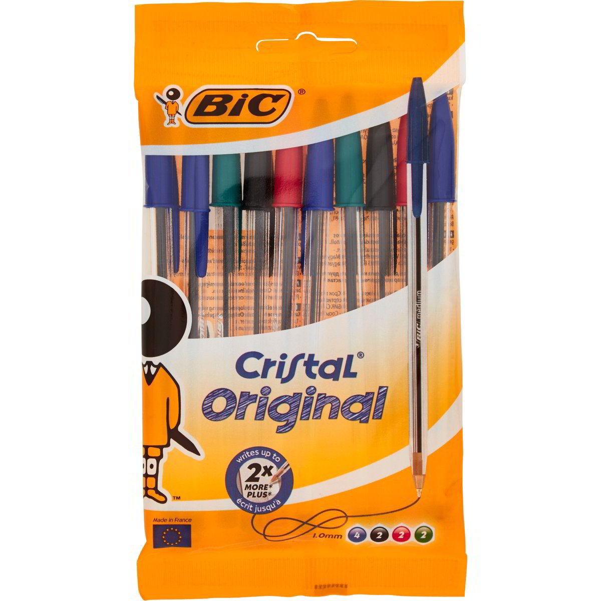 Biro cristal original 1.0 mm blu/nere/rosse/verdi BIC 1 PZ - Coop Shop