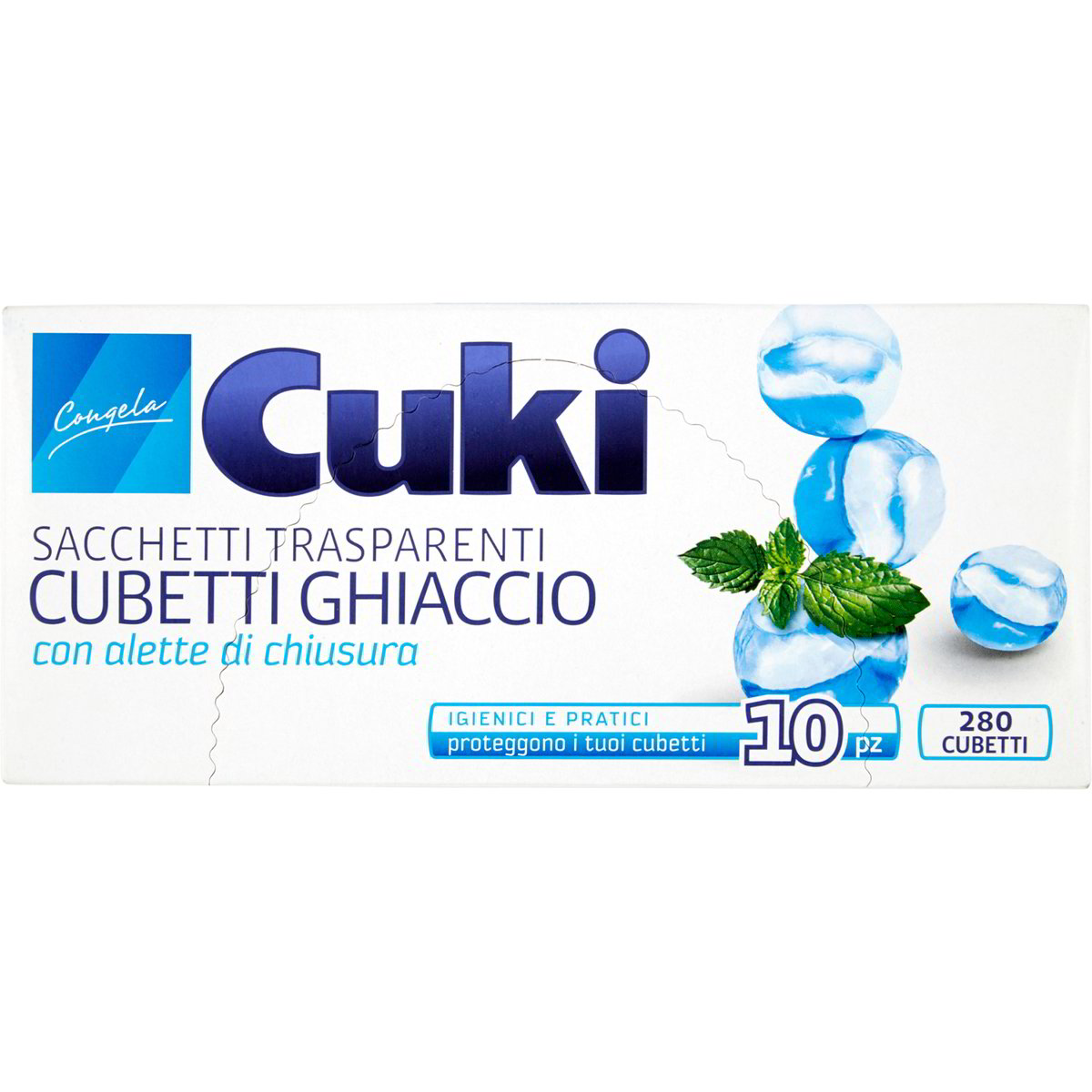 Sacchetti ghiccio per 280 cubetti ghiaccio x10 CUKI 1 PZ - Coop Shop