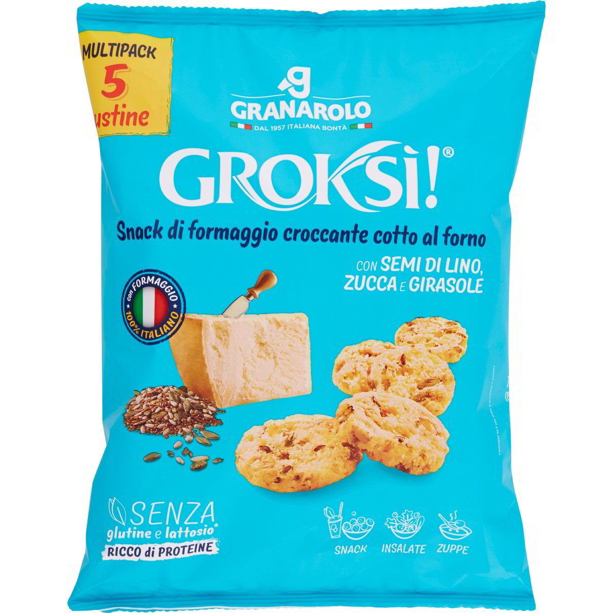 Snack al formaggio con semi di lino/zucca/girasole GRANAROLO 5 X 15 G ...