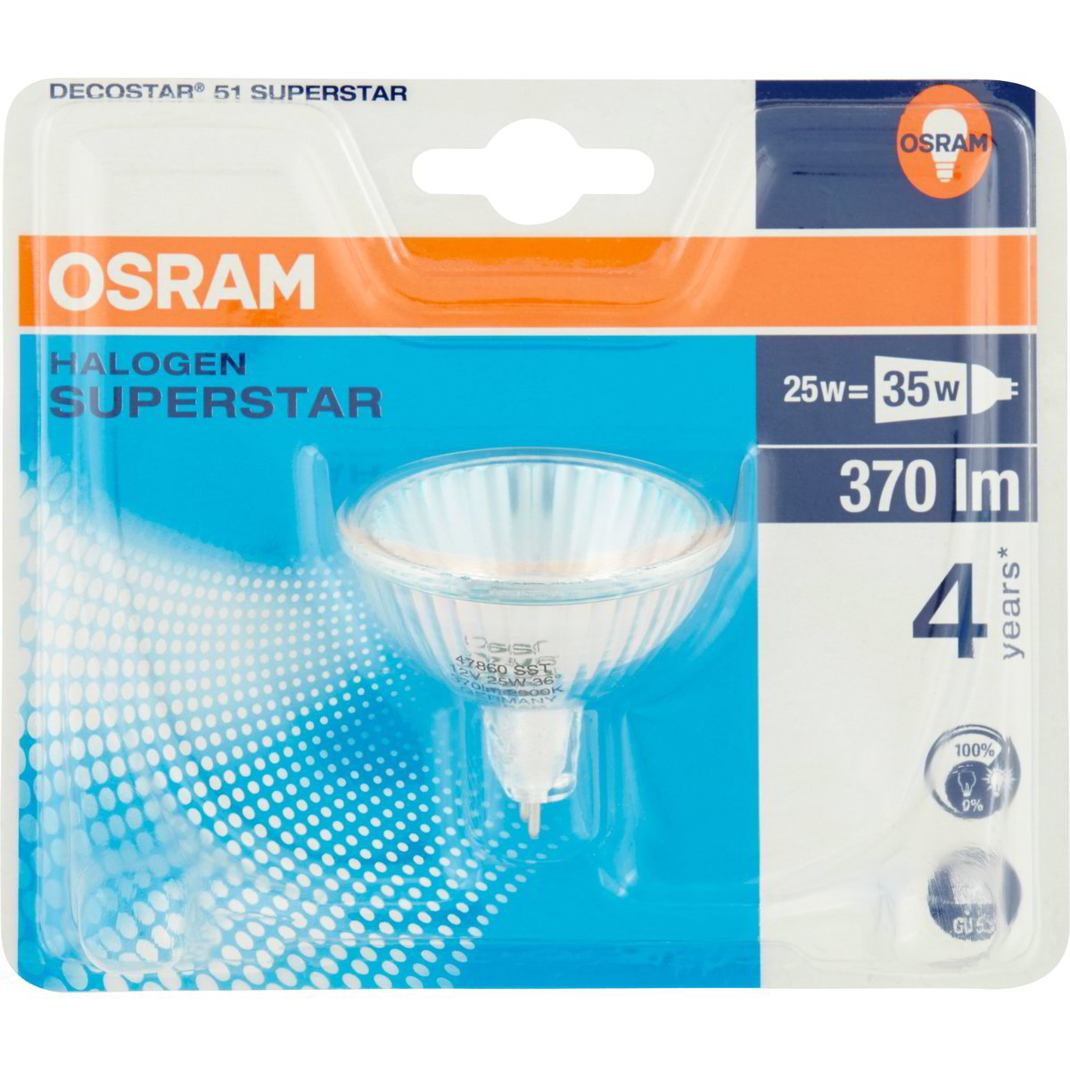 Lampadina halogen superstar 25w gu5.3 OSRAM 1 PZ - Coop Shop