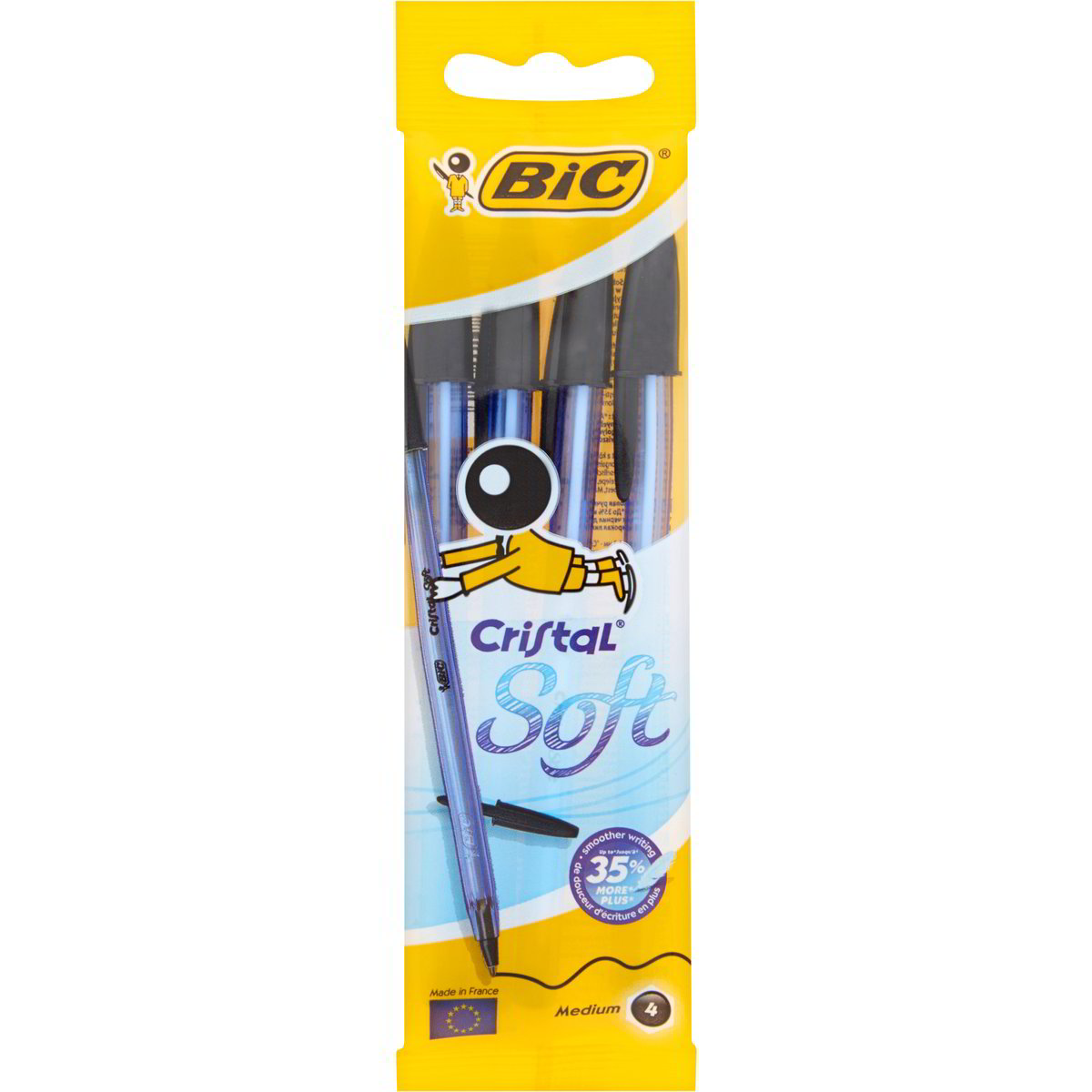 Biro cristal bic soft nero x4 BIC 1 PZ - Coop Shop