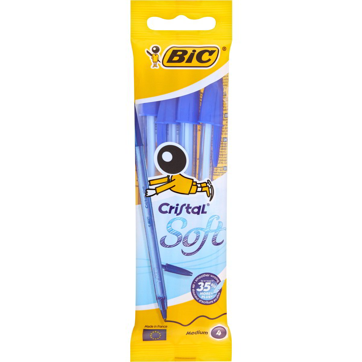 Biro cristal bic soft blu x4 BIC 1 PZ - Coop Shop