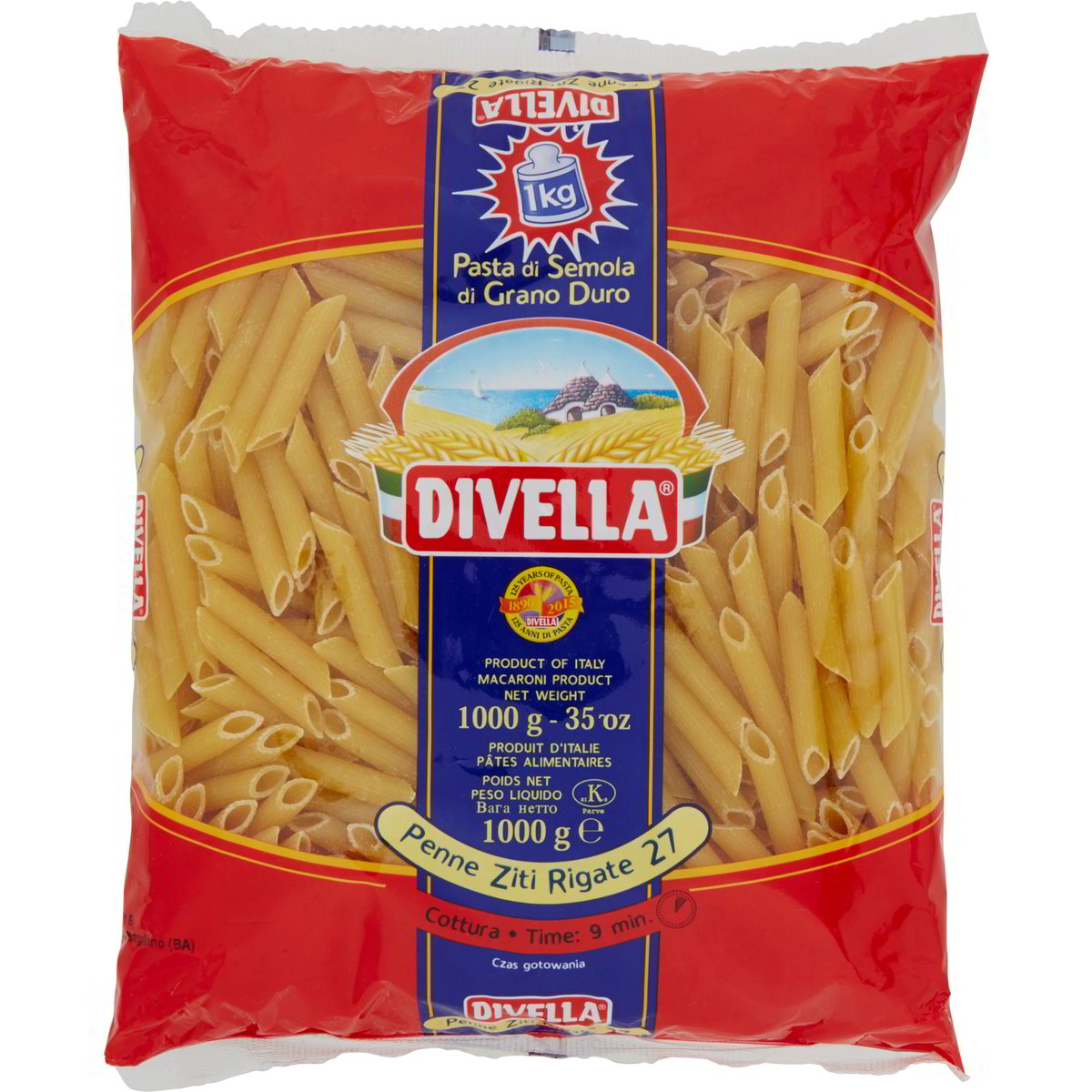 Penne ziti rigati n.27 DIVELLA 1000 G - Coop Shop