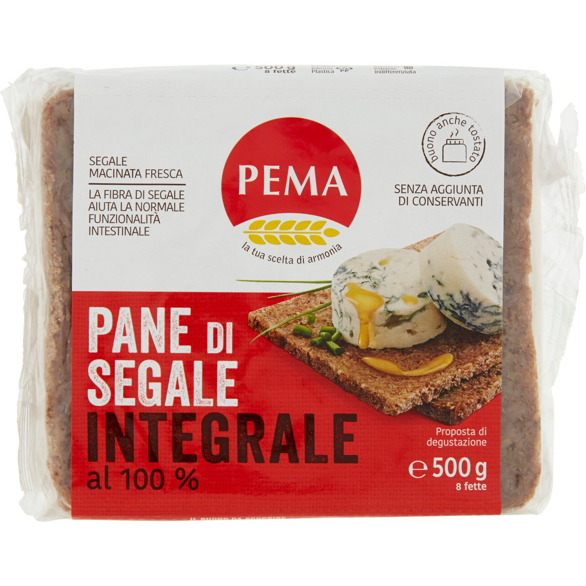 Pane a fette integrale di segale PEMA 500 G - Coop Shop