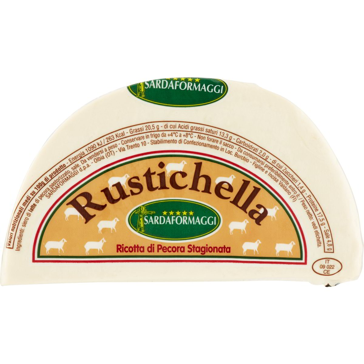 Ricotta stagionata rustichella SARDAFORMAGGI 350 GR - Coop Shop