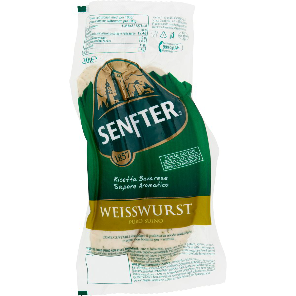 Wurstel weisswurst puro suino SENFTER 200 G - Coop Shop