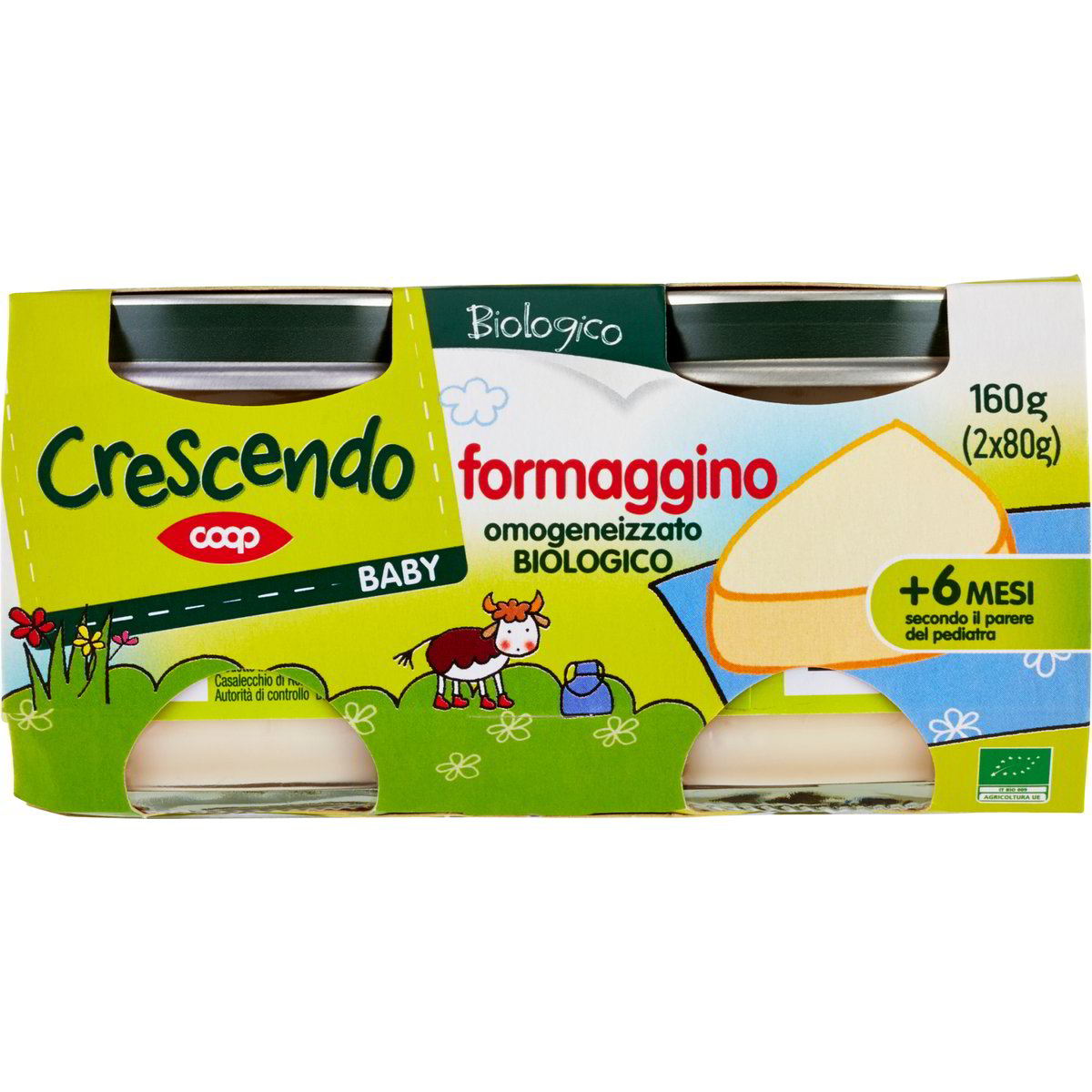 Omogeneizzato formaggino COOP - CRESCENDO 2 X 80 G - Coop Shop