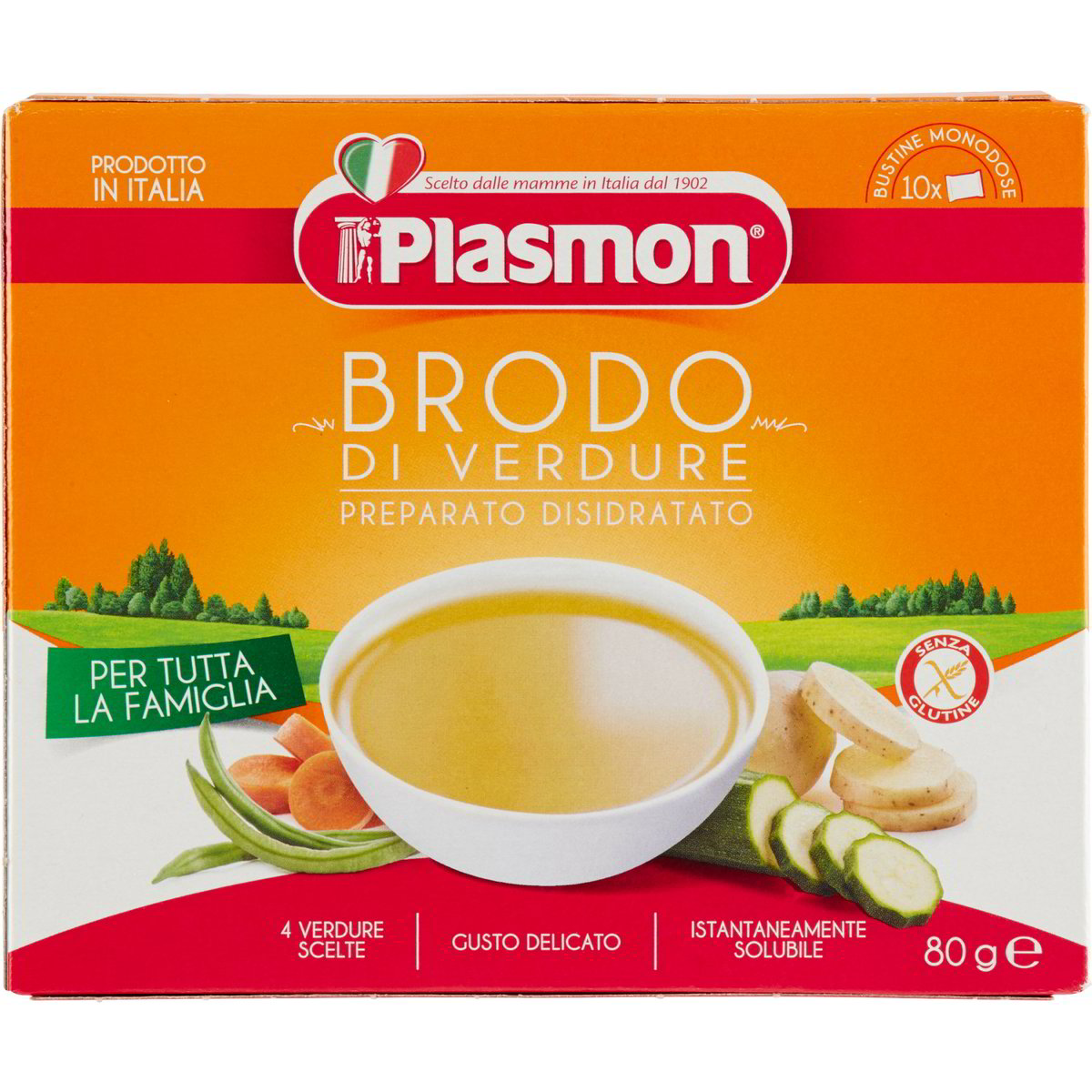 Brodo di verdure preparato disidratato PLASMON 10 X 8 G - Coop Shop