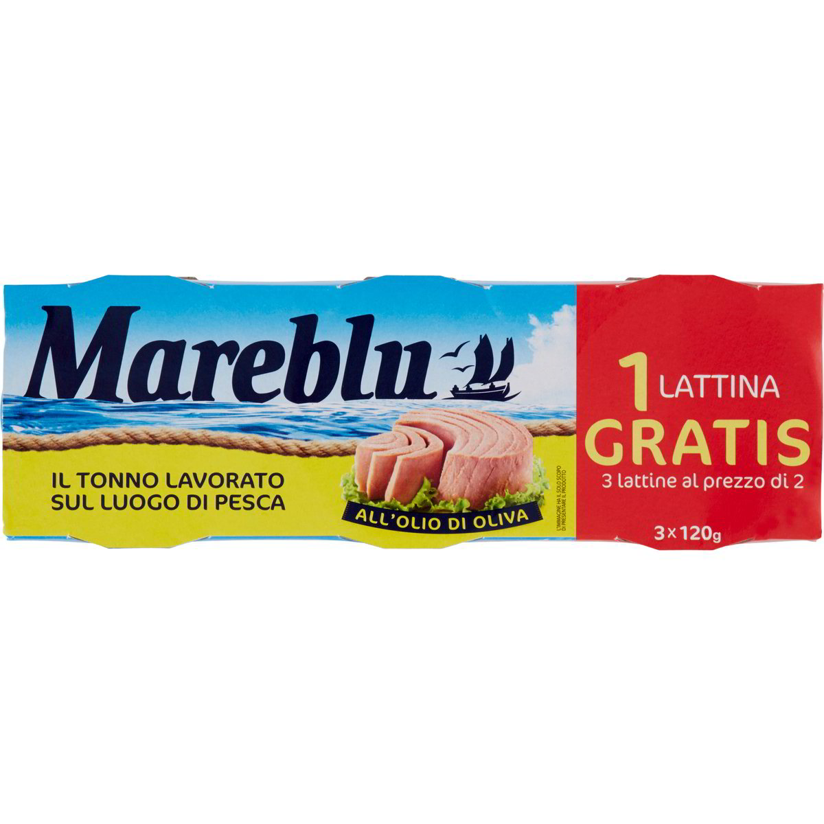 Tonno all'olio d'oliva MAREBLU 3 X 120 G - Coop Shop