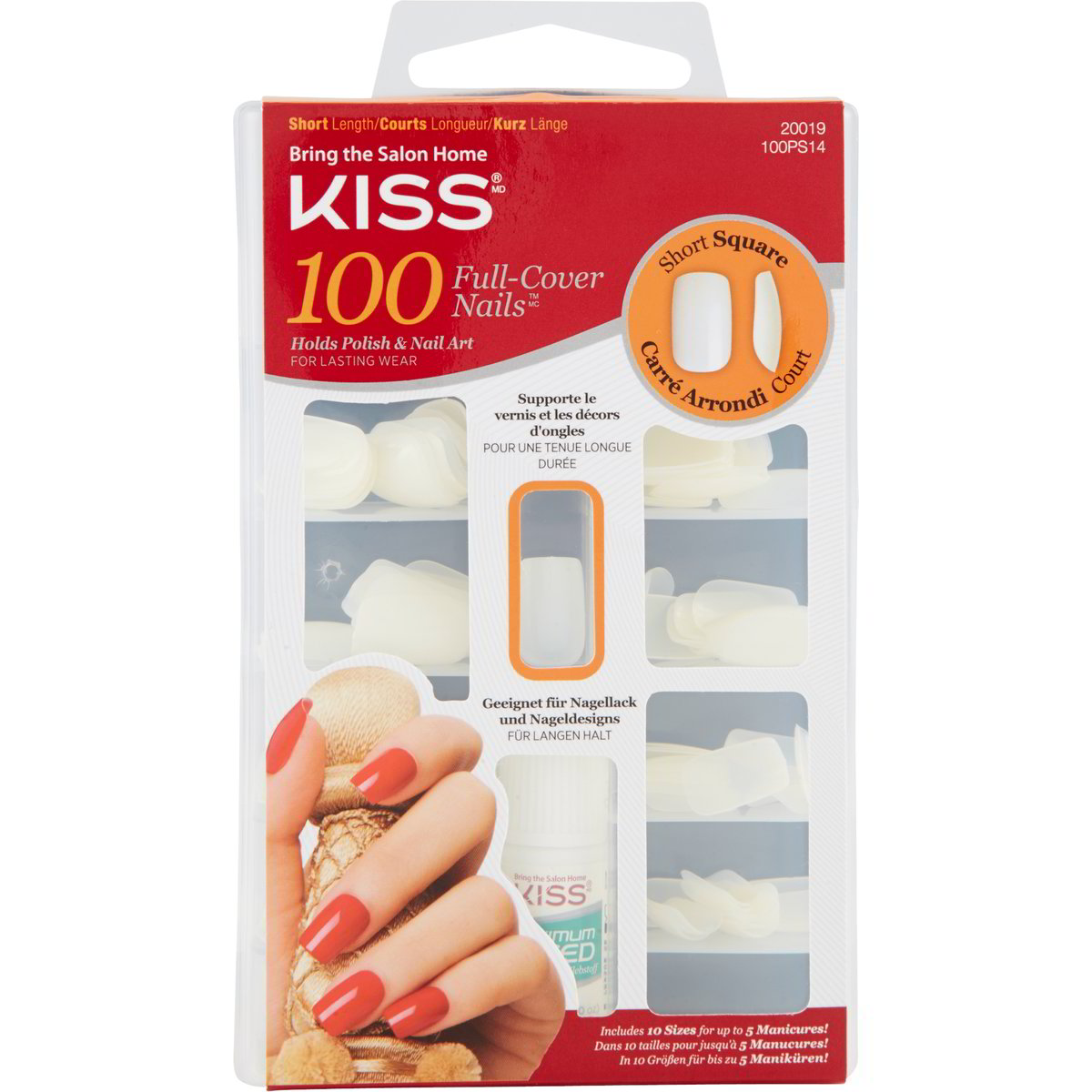 Unghie artificiali full-cover box x100 KISS 1 PZ - Coop Shop