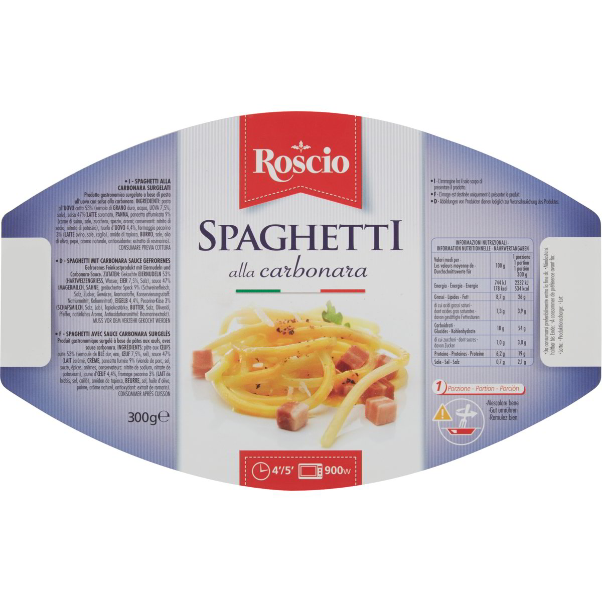 Spaghetti alla carbonara ROSCIO 300 G - Coop Shop