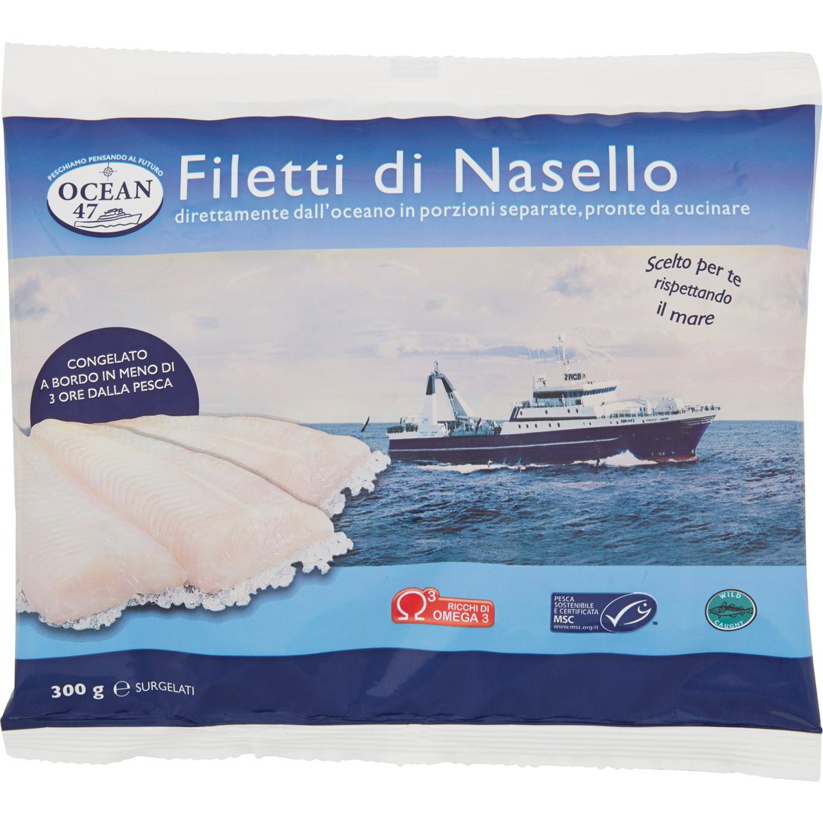 Nasello filetti OCEAN 47 300 G - Coop Shop