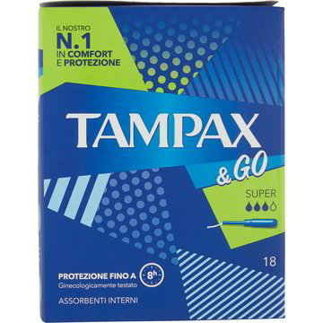 Assorbenti interni &go super x18 TAMPAX 1 PZ - Coop Shop
