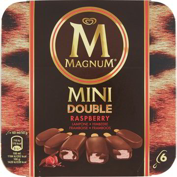 Magnum mini double lamponi ALGIDA 6 X 50 G - Coop Shop