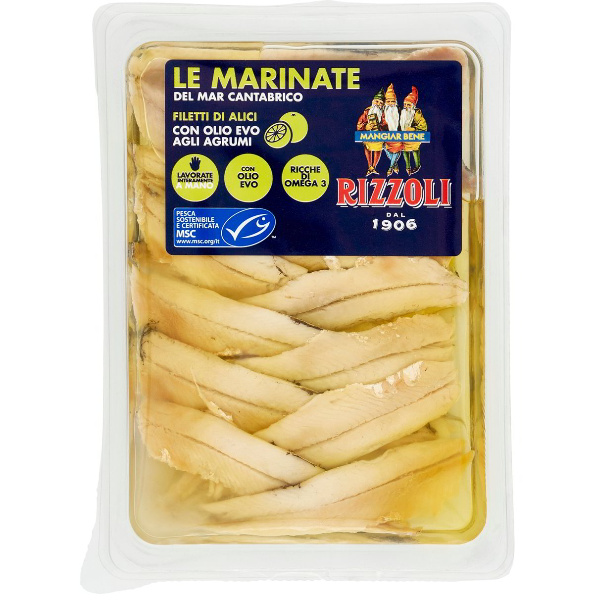 Alici filetti le marinate in olio di agrumi RIZZOLI 80 G - Coop Shop