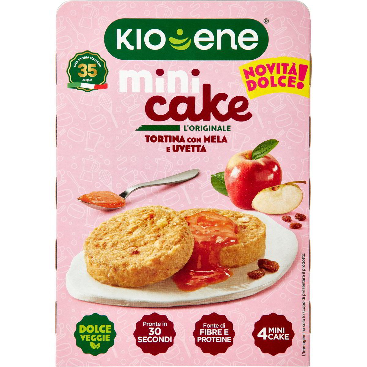 Dessert tortine mela/uvetta minicake x4 KIOENE 160 G - Coop Shop