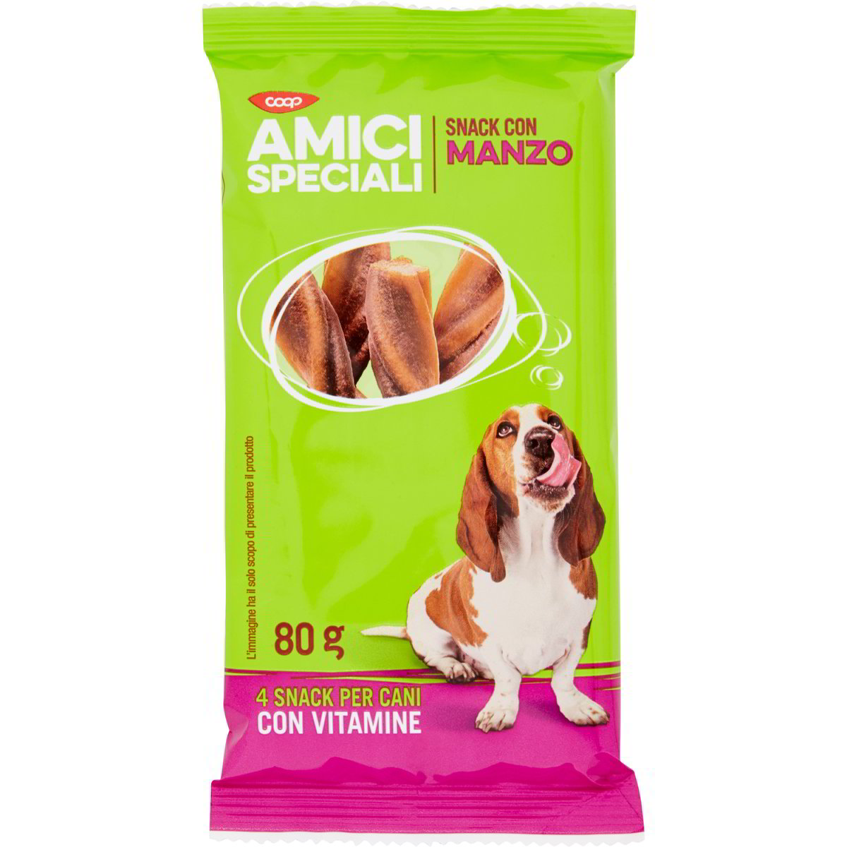 Snack per cani twister di manzo COOP - AMICI SPECIALI 80 G - Coop Shop
