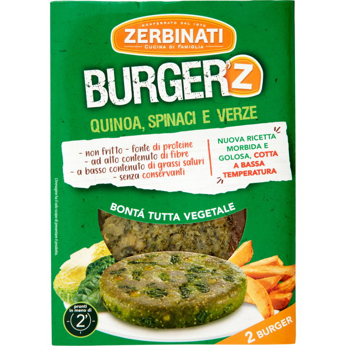 Burger vegetali quinoa/spinaci/verze ZERBINATI 160 G - Coop Shop