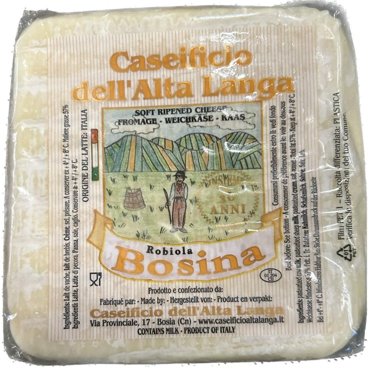 Formaggio robiola bosina CASEIFICIO ALTA LANGA 250 G - Coop Shop