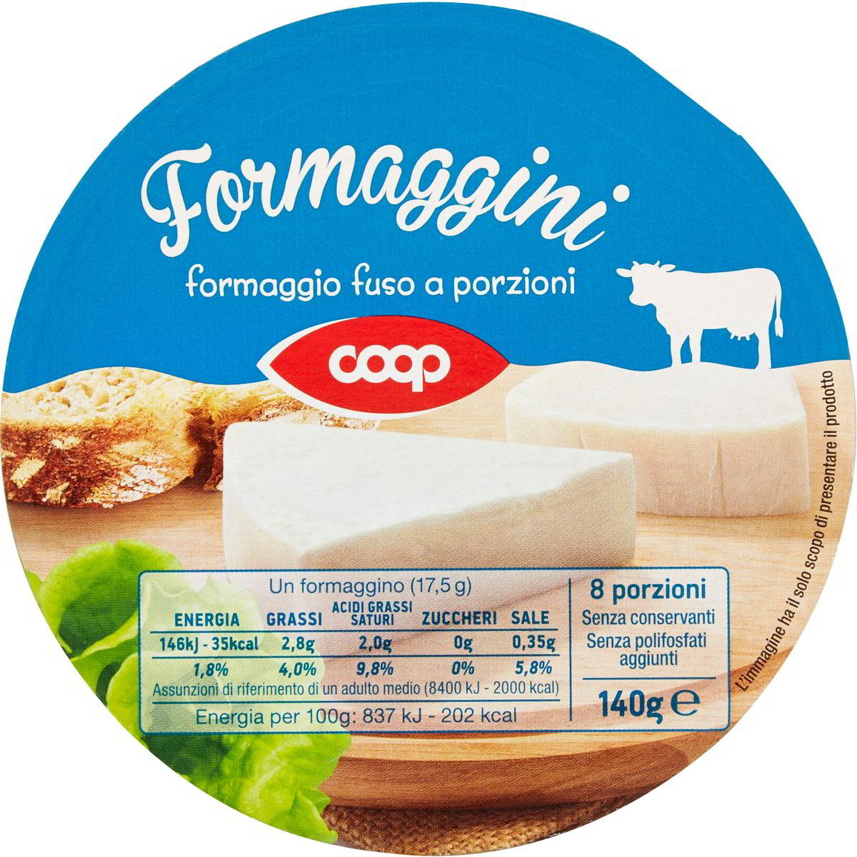 Formaggini COOP 8 X 17,5 G - Coop Shop