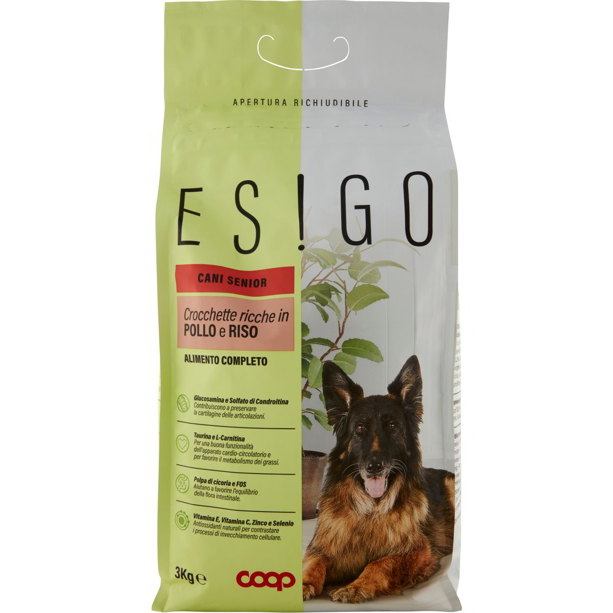 Crocchette per cani senior al pollo e riso COOP - ESIGO 3000 G - Coop Shop