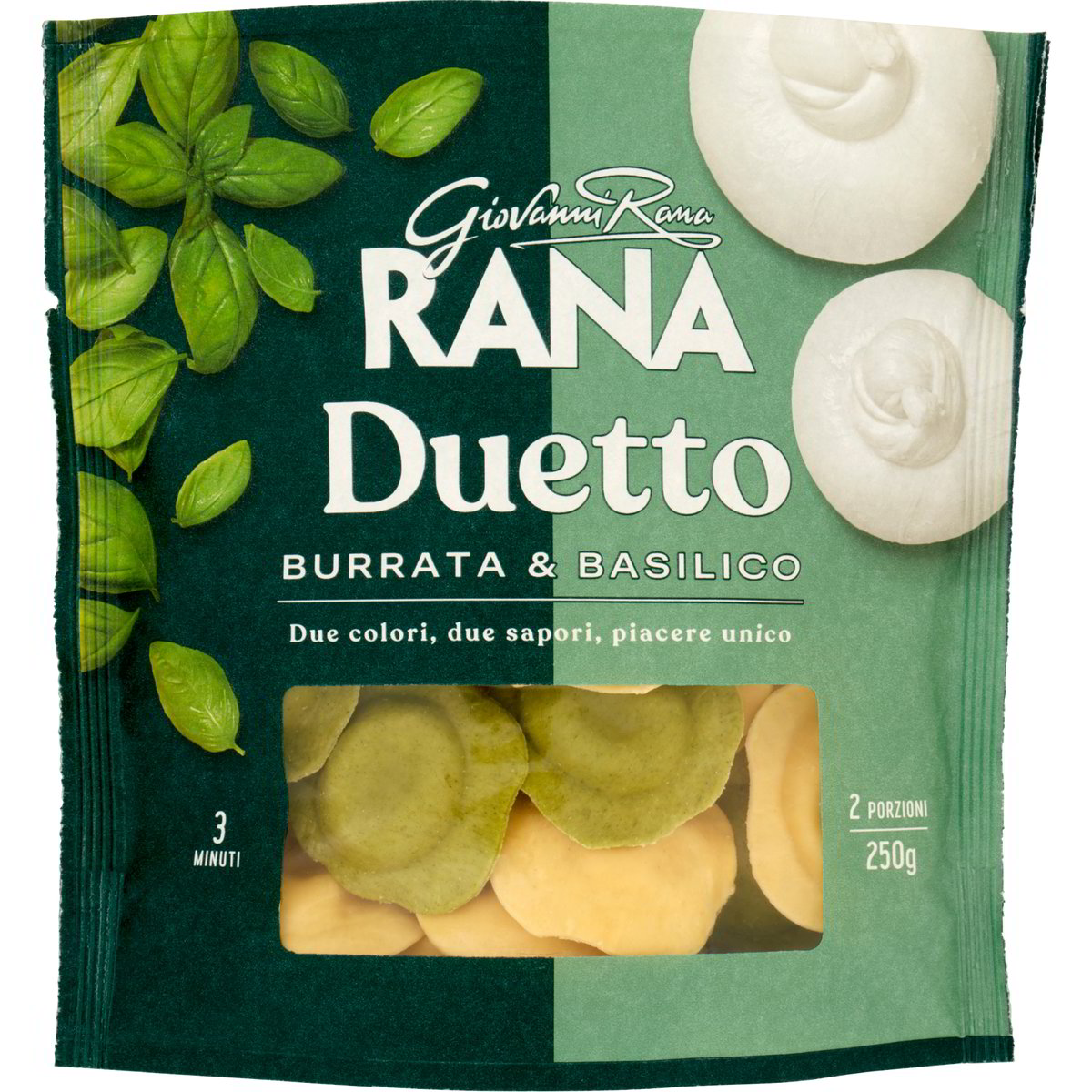 Ravioli duetto con burrata e basilico RANA 250 G - Coop Shop