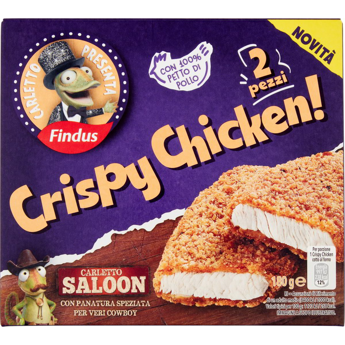 Pollo crispy chicken panatura speziata FINDUS 180 G - Coop Shop