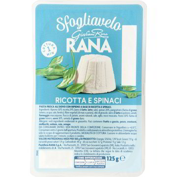 Ravioli sfogliavelo ricotta e spinaci RANA 125 G - Coop Shop