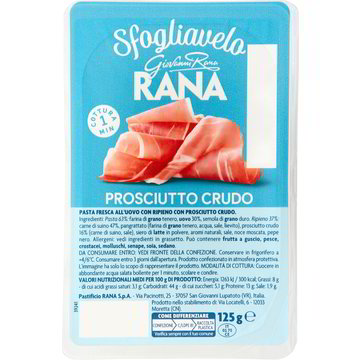 Ravioli sfogliavelo al prosciutto crudo RANA 125 G - Coop Shop