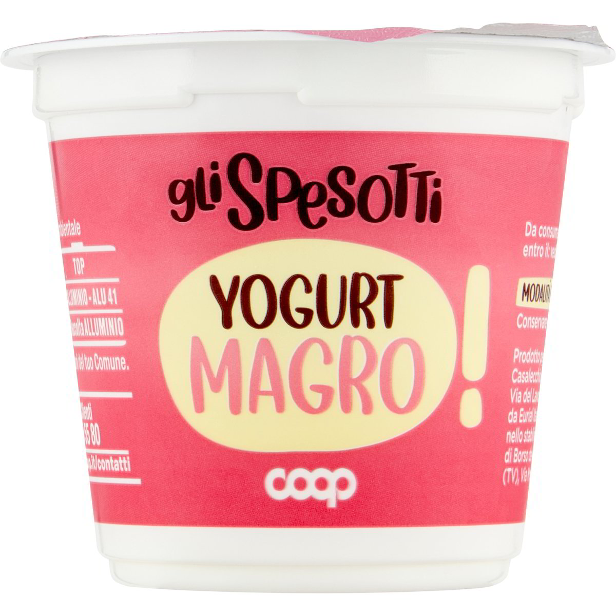 Yogurt magro bianco COOP - GLI SPESOTTI 125 G - Coop Shop