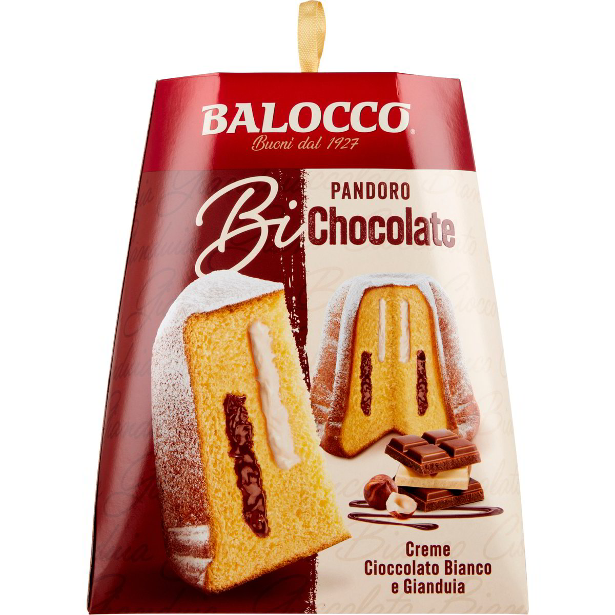 Pandoro con crema di cioccolato bianco/gianduia BALOCCO 800 G - Coop Shop
