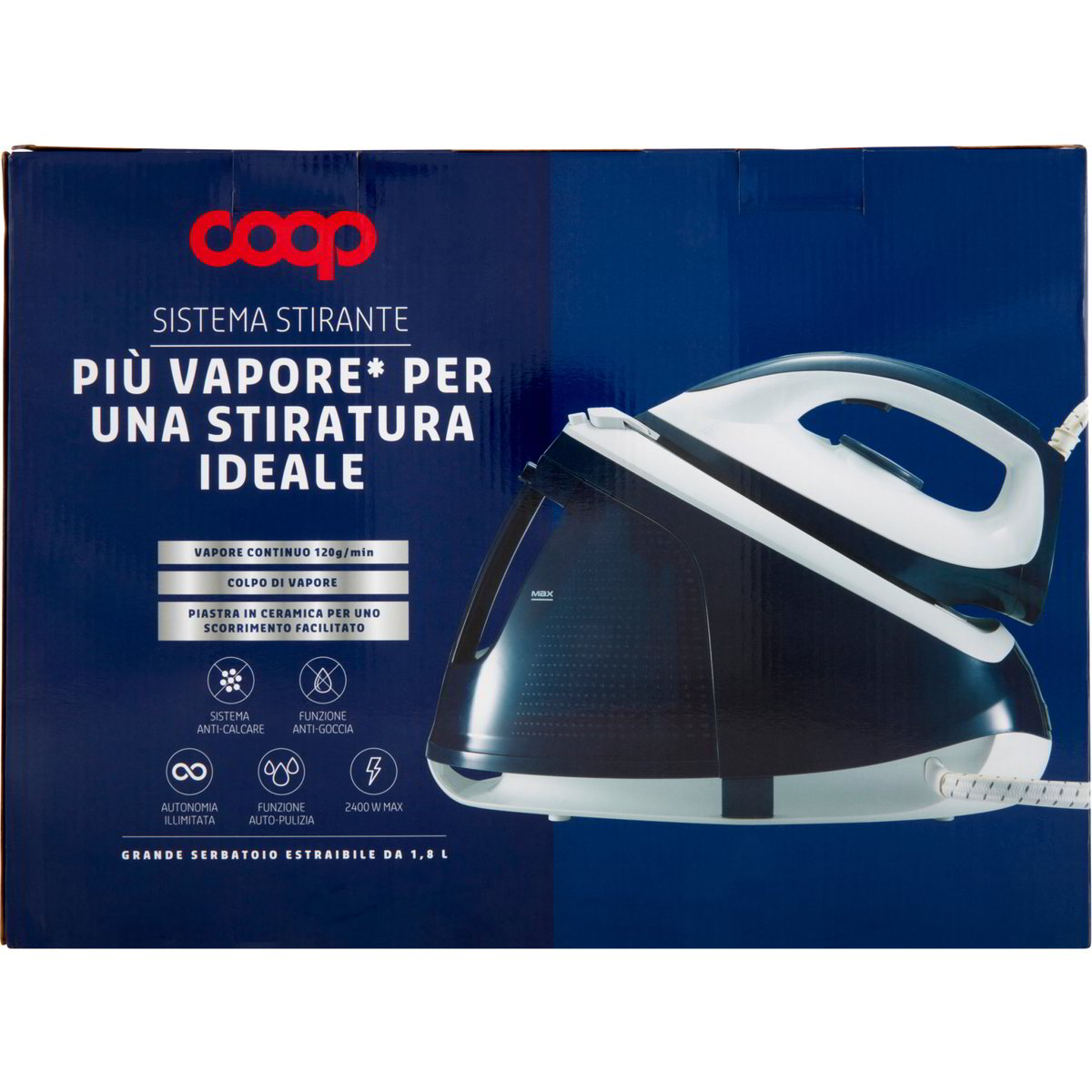 Ferro da stiro con serbatoio da 1800ml COOP 1 PZ - Coop Shop