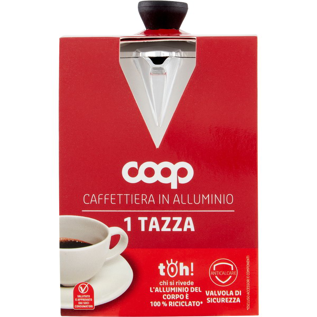 Caffettiera in alluminio 1 tazza COOP 1 PZ - Coop Shop
