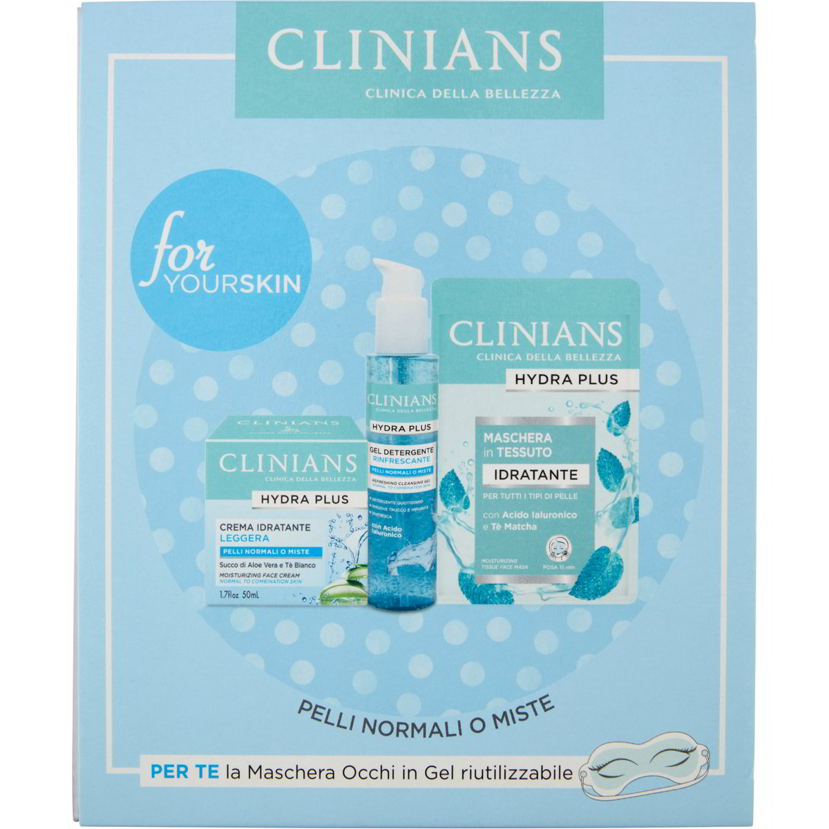 Confezione regalo cura viso hydra plus CLINIANS 1 PZ - Coop Shop