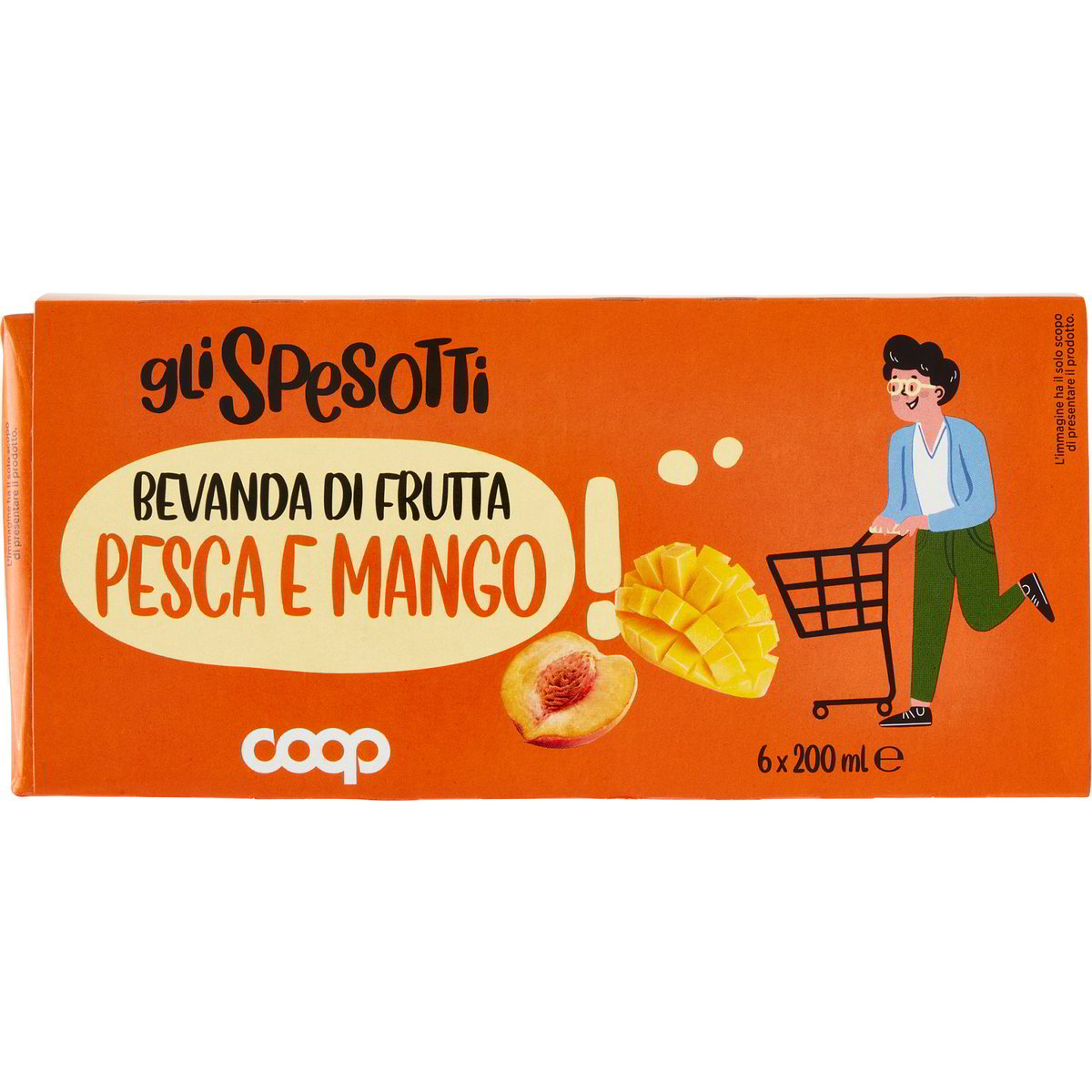 Bevanda di frutta pesca e mango COOP - GLI SPESOTTI 6 X 200 ML - Coop Shop