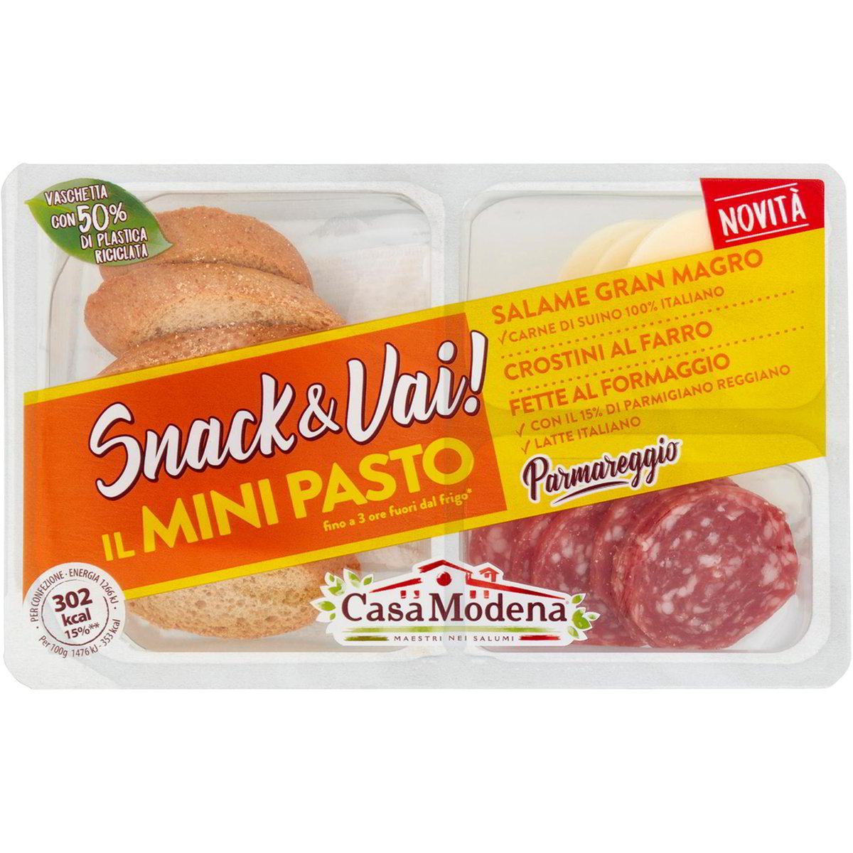 Snack minipasto salame e formaggio CASA MODENA 85 G - Coop Shop