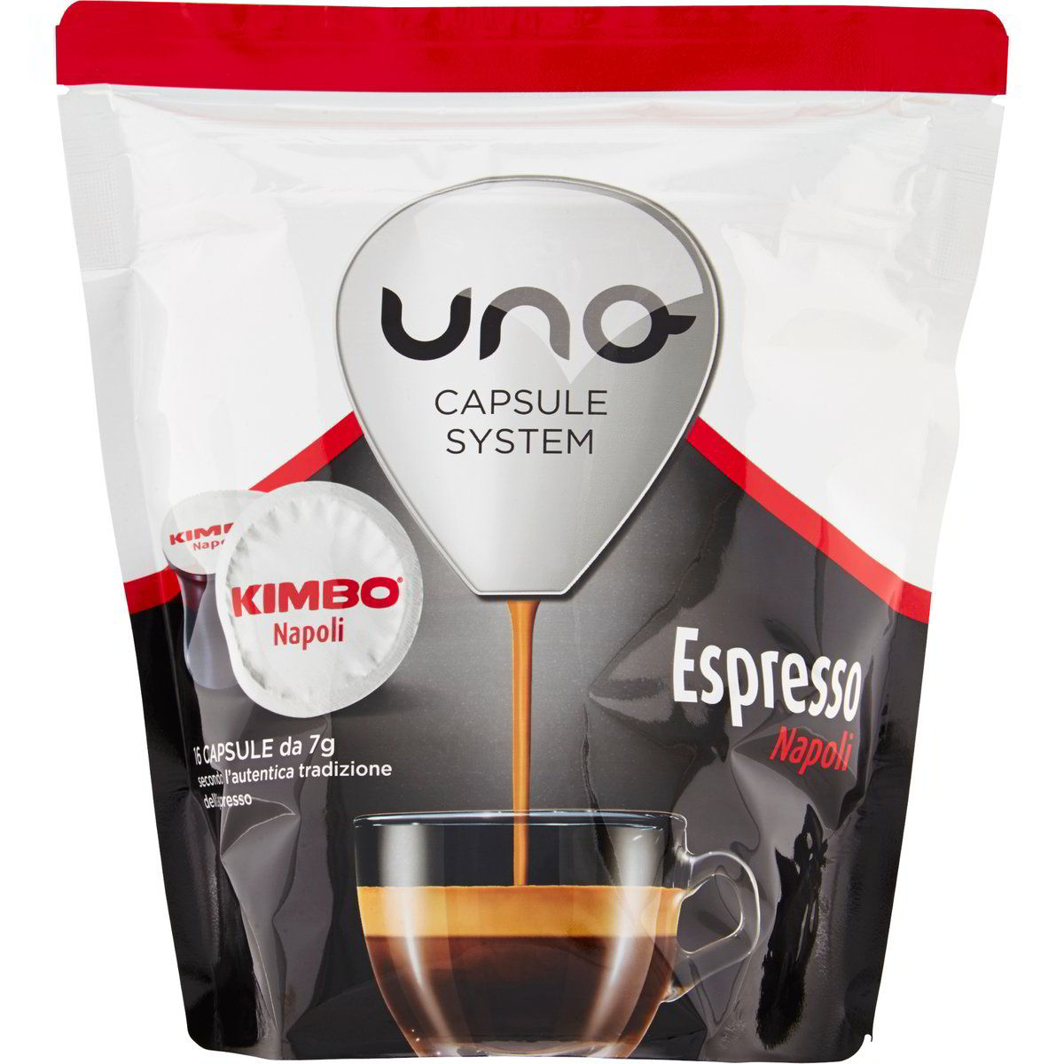 Capsule caffè espresso napoli x16 KIMBO - UNO CAPSULE SYSTEM 112 G ...