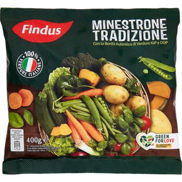 Minestrone tradizione con verdure igp e dop FINDUS 400 G - Coop Shop