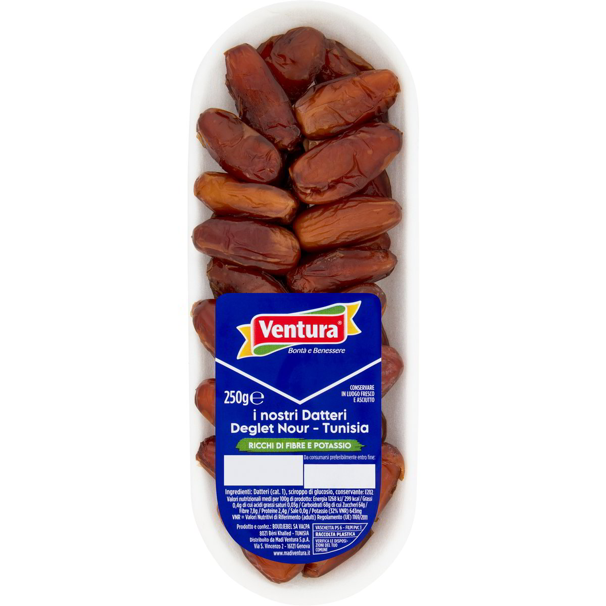 Datteri di tunisi deglet nour VENTURA 250 G - Coop Shop