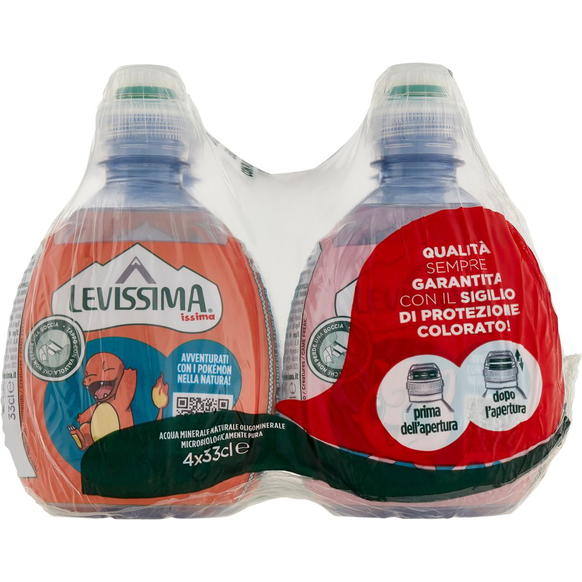 Acqua naturale LEVISSIMA 4 X 330 ML - Coop Shop