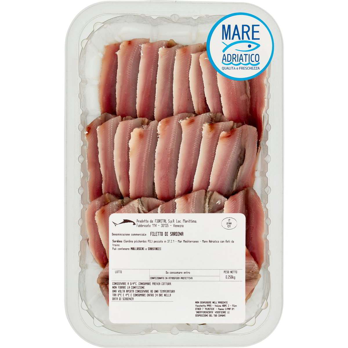 Sardina filetti del mar adriatico FIORITAL 250 G - Coop Shop