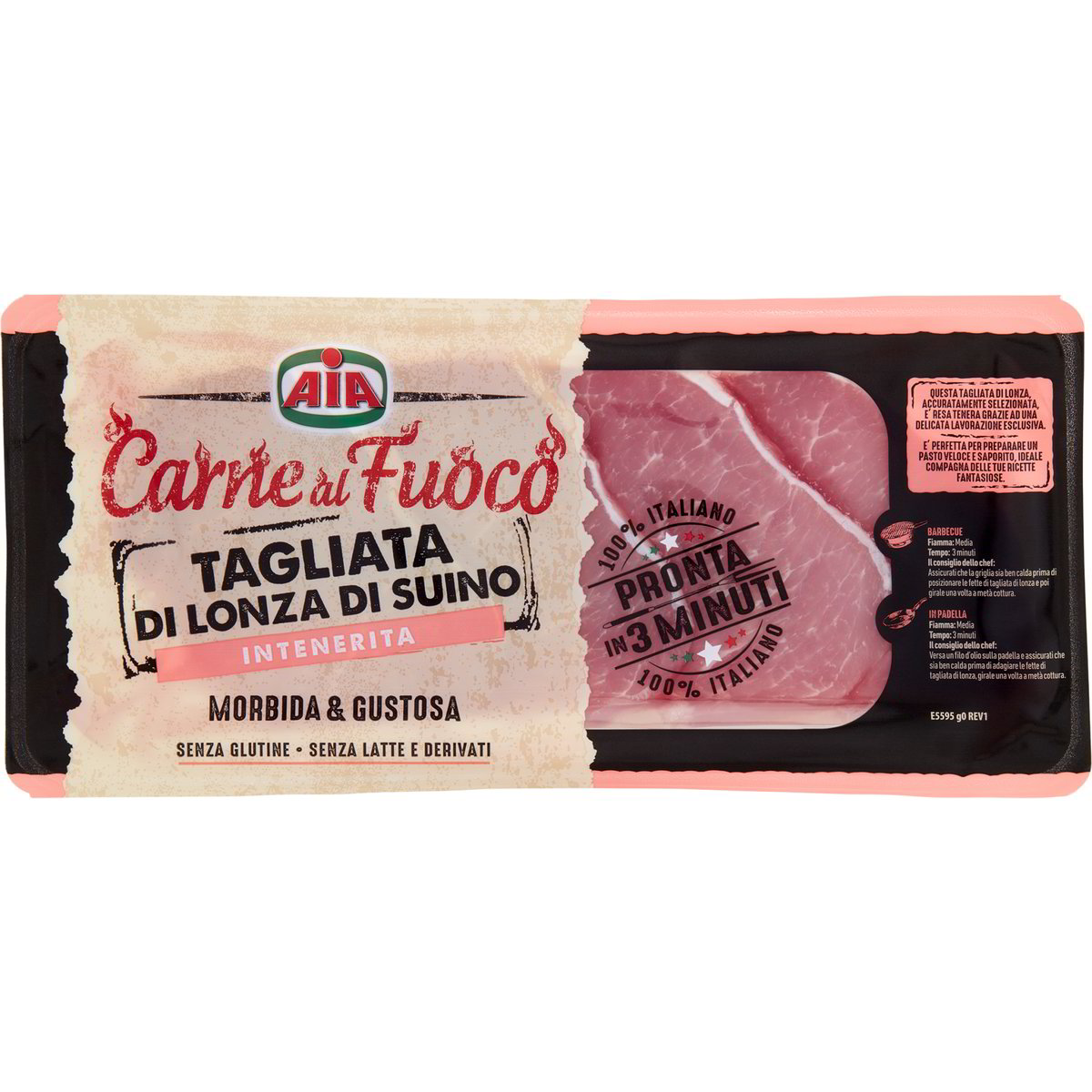 Suino tagliata di lonza carne al fuoco AIA 350 G - Coop Shop