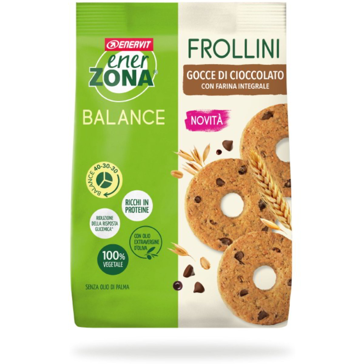 Biscotti frollini con gocce cioccolato fondente ENERZONA 250 G - Coop Shop