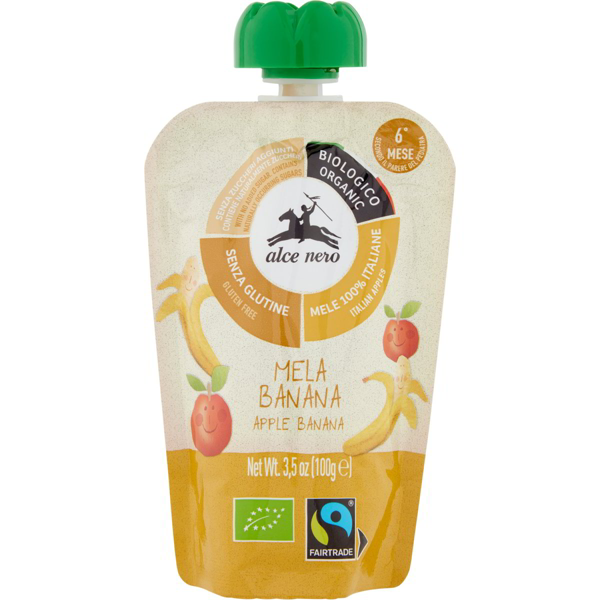 Purea di mela e banana ALCE NERO 100 G - Coop Shop
