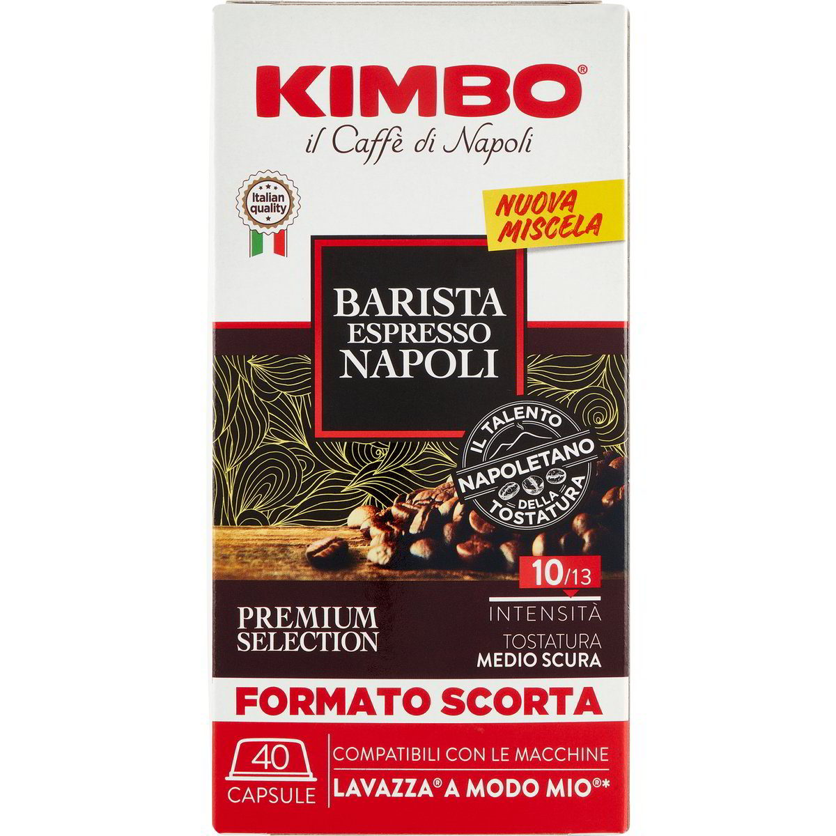 Capsule caffè espresso napoli x40 KIMBO - LAVAZZA A MODO MIO 300 G ...