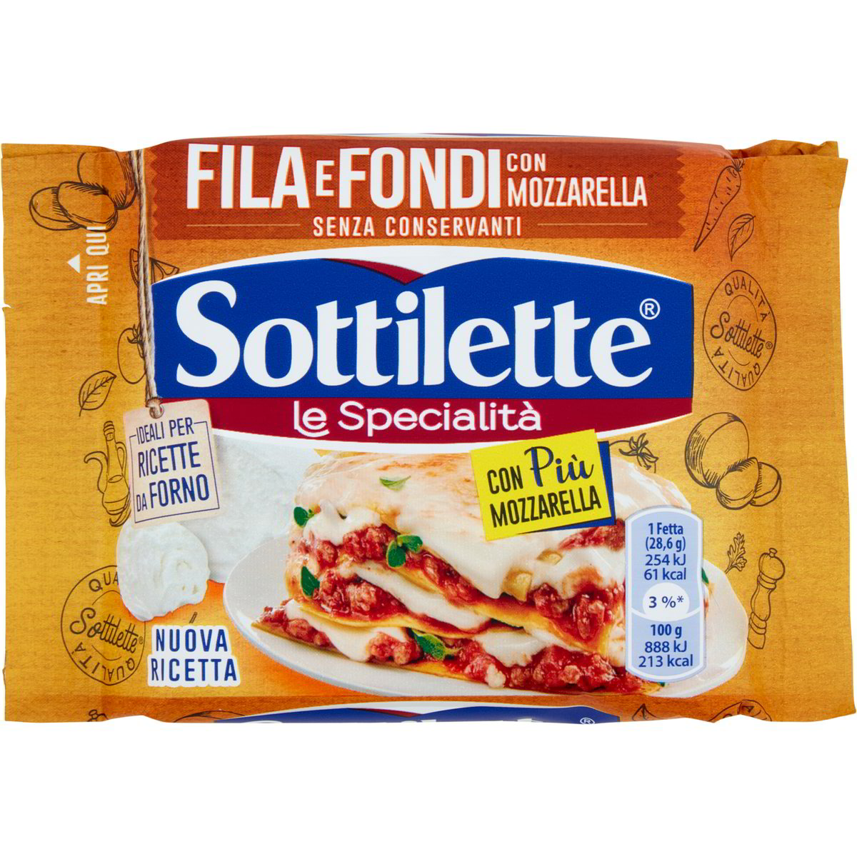 Sottilette fila e fondi SOTTILETTE 200 G - Coop Shop